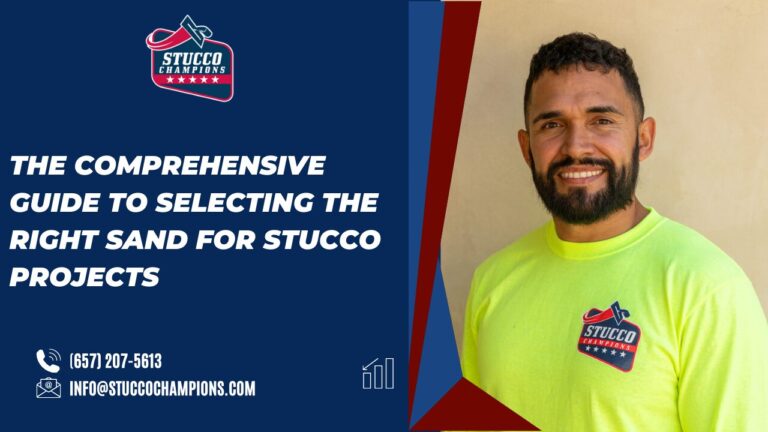 Selecting the Right Sand for Stucco Projects - A Comprehensive Guide