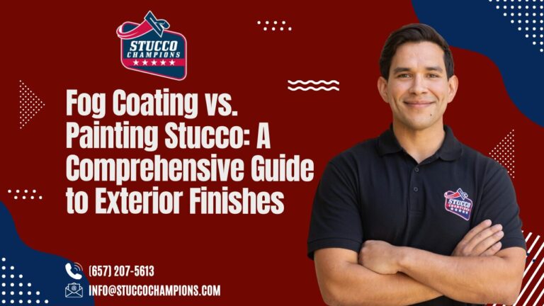 Fog Coating vs. Painting Stucco: A Complete Guide - Stucco Champions 1