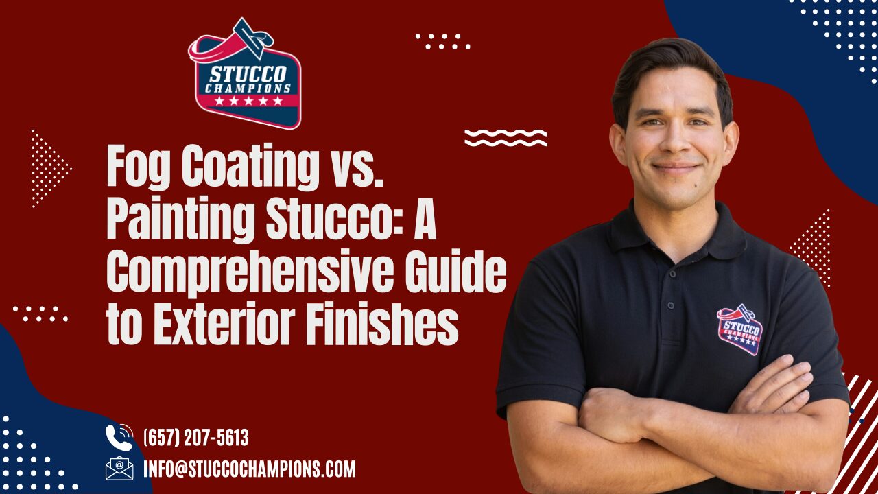 Fog Coating vs. Painting Stucco: A Complete Guide - Stucco Champions 1