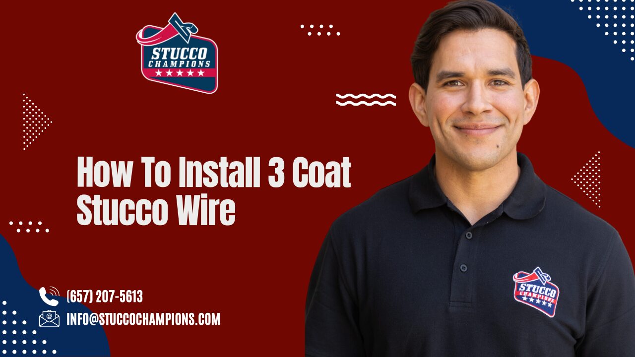 How To Install 3 Coat Stucco Wire - Stucco Champions