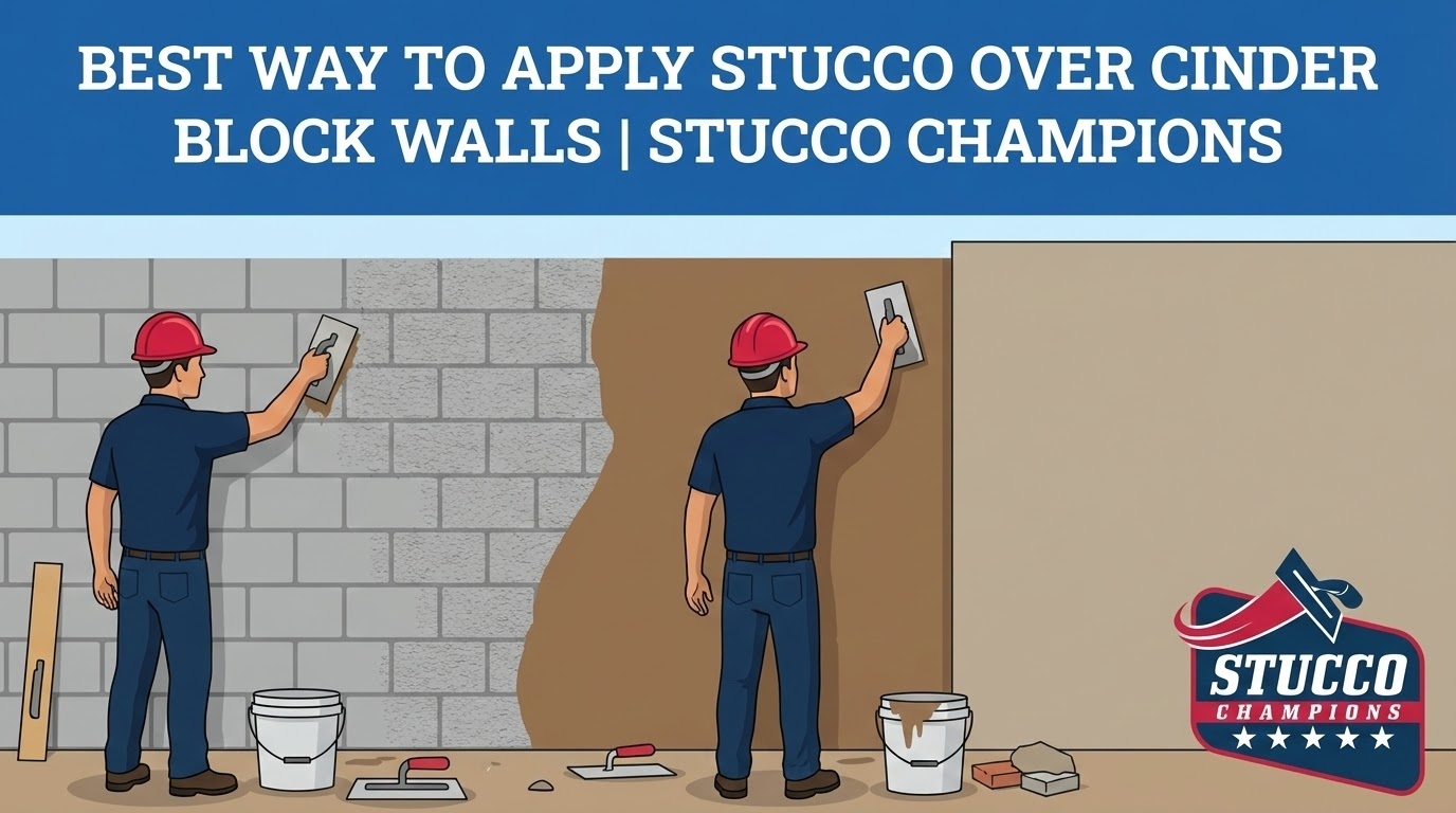 Best Way to Apply Stucco Over Cinder Block Walls Guide
