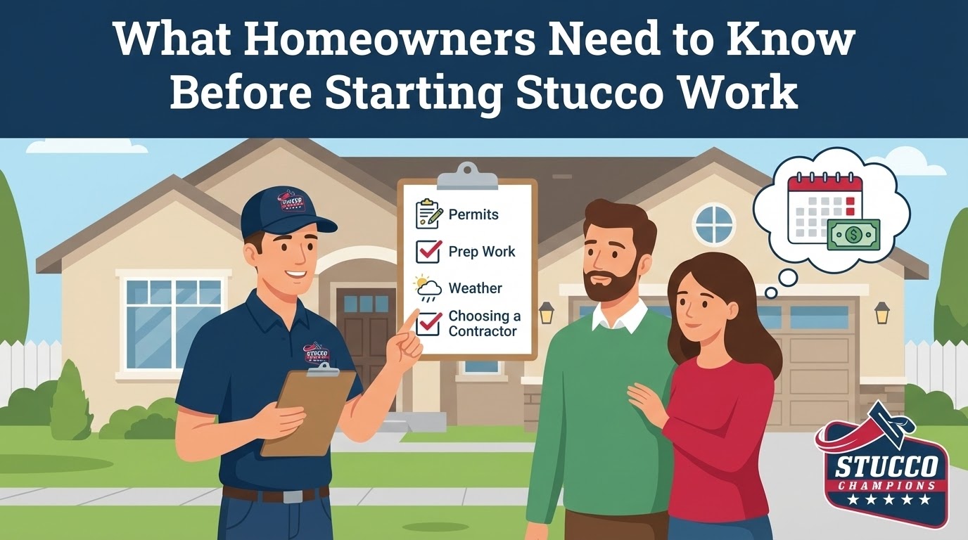What Homeowners Need to Know Before Starting Stucco Work