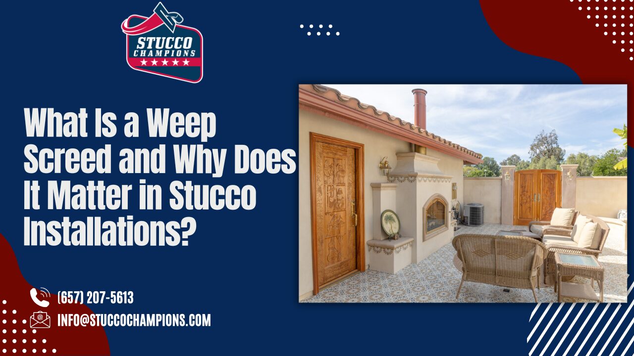 What Is a Weep Screed and Why Does It Matter in Stucco Installations ...