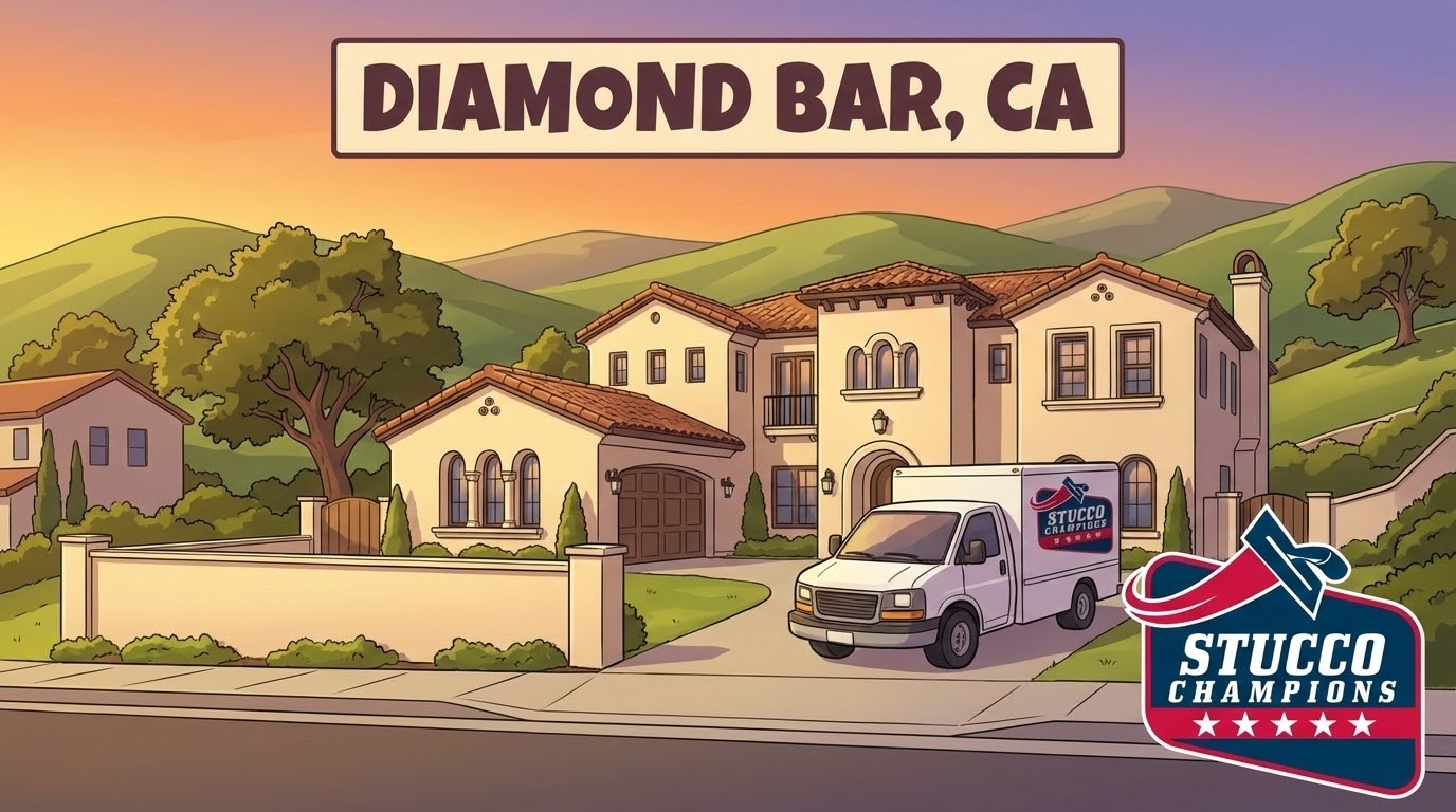 Diamond Bar Stucco Repair, Patching & Re-Stucco Experts